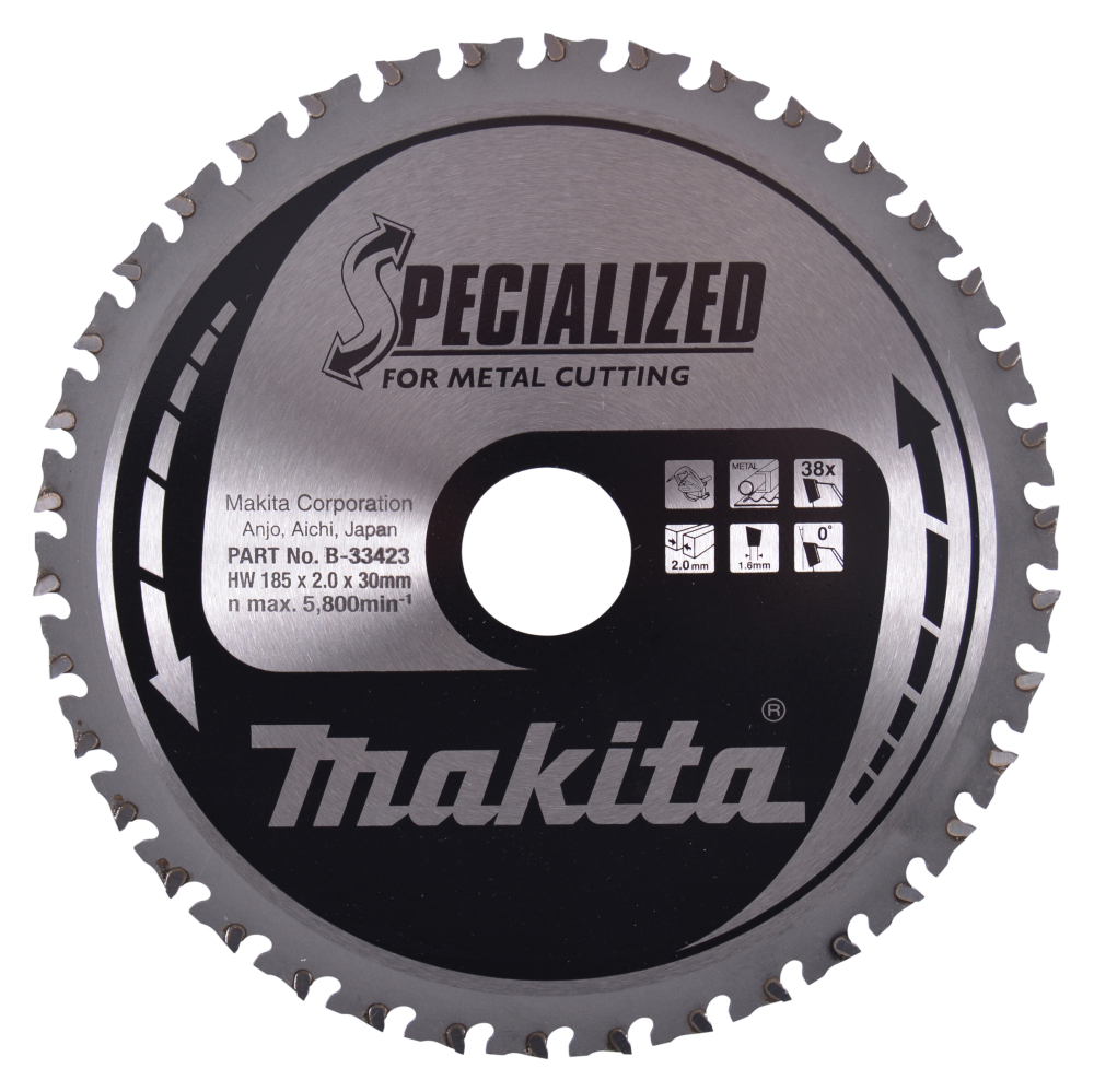 MAKITA SPECIALIZED METAL CUTTING MAKITA B-33423 TCT SAW BLADE ...